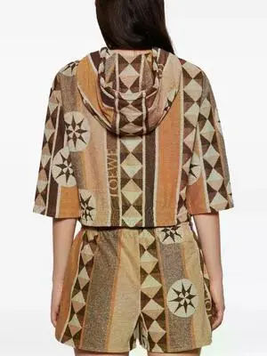 Loewe Geometric-pattern Hoodie - Neutrals