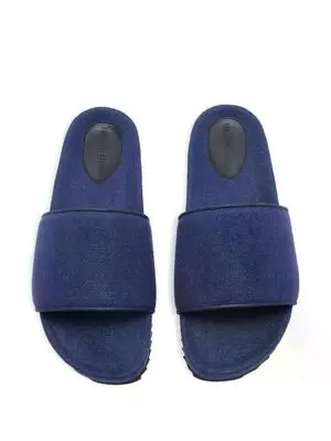 Frescobol Carioca Renato Round-toe Slides - Blue