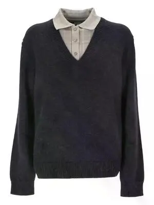 Loewe V-neck Long-sleeve Sweater