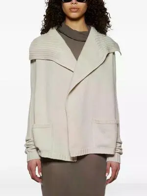 Rick Owens Shawl Cardigan - Neutrals