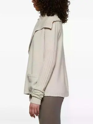 Rick Owens Shawl Cardigan - Neutrals
