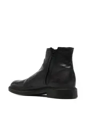 LEQARANT Leather Zip Boots