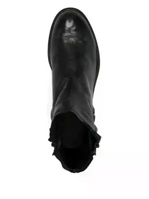 LEQARANT Leather Zip Boots