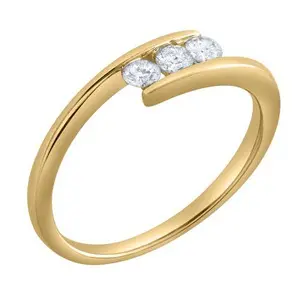 LUVMYJEWELRY 14k Gold 0.25 Ct. Diamond Ring - 14k Yellow Gold