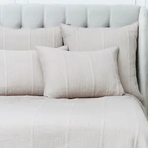 ELISABETH YORK Nunzia Oyster Cotton /queen Bed Quilt