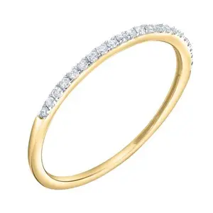 LUVMYJEWELRY Eternelle 14k Diamond Band, 0.10 Ct - 14k Yellow Gold