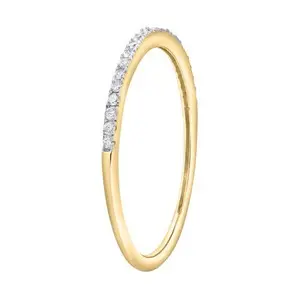 LUVMYJEWELRY Eternelle 14k Diamond Band, 0.10 Ct - 14k Yellow Gold