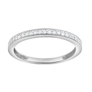 LUVMYJEWELRY 14k Diamond Band 0.10 Ct - 14k White Gold
