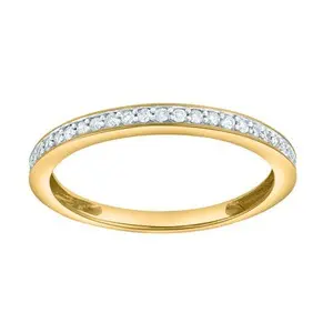 LUVMYJEWELRY 14k Diamond Band 0.10 Ct - 14k Yellow Gold
