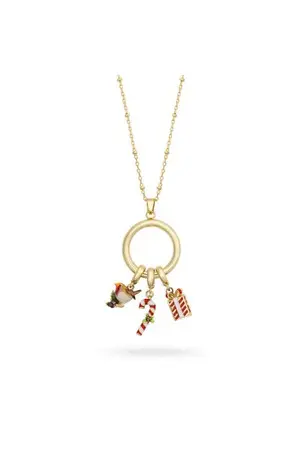 BILL SKINNER STUDIO Charm Ring Necklace Set - Gold Plated