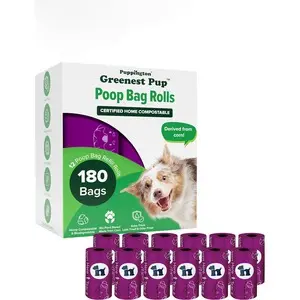 PUPPINGTON Greenest Pup Compostable Dog Waste Bags - Plum Wine