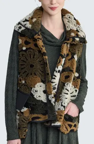 LUUKAA Eira Textured Vest - Olive
