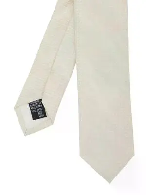 Emporio Armani Check Tie - Neutrals