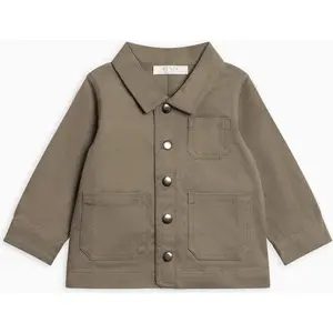KENDI Denver Twill Chore Jacket - Olive
