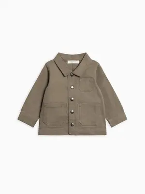 KENDI Denver Twill Chore Jacket - Olive