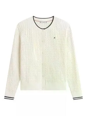 Tommy Hilfiger Crew-neck Cable-knit Cardigan