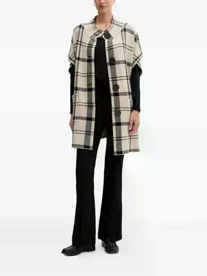 Joseph Ribkoff Buttoned Check Coat