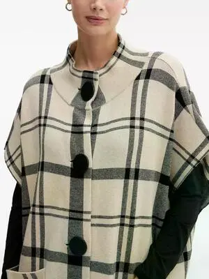 Joseph Ribkoff Buttoned Check Coat