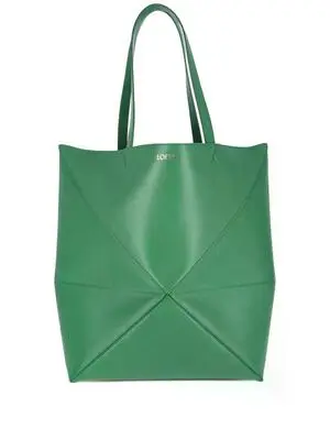 Loewe Puzzle Fold Tote Bag - Green