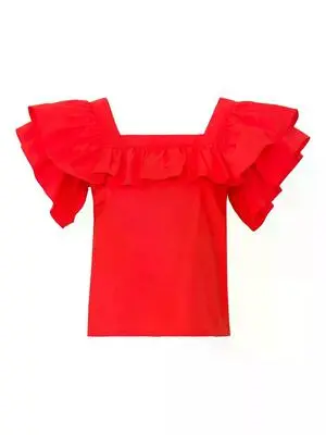 Lhd Ruffled Square Neck Blouse
