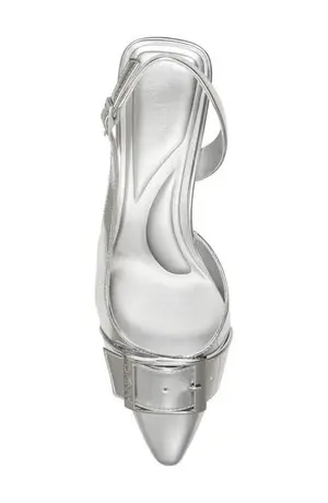 Dkny Naylor Pointed Toe Slingback Pumps - Silver