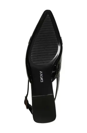 Dkny Cosetta Slingback Pointed Toe Flat - Black