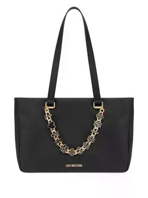 Moschino Logo Chain Shoulder Bag