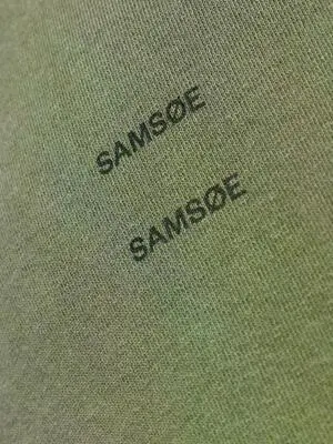 SAMSOE SAMSOE Logo-print Crew-neck Sweatshirt
