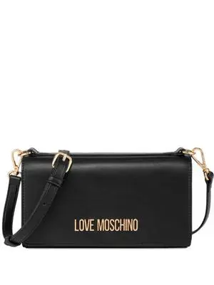 Moschino Logo Plaque Shoulder Bag
