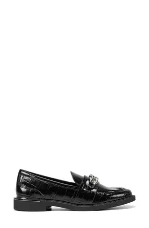 Dkny Ryleigh Embossed Loafer With Chain