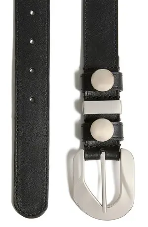 Altuzarra Western Boho Leather Belt - Black