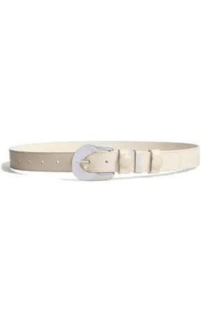 Altuzarra Western Boho Leather Belt Ivory