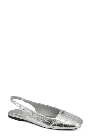 Dkny Darrow Slingback Flat - Silver