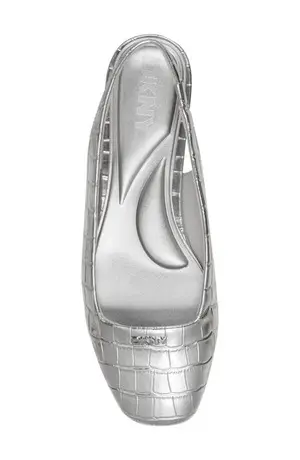 Dkny Darrow Slingback Flat - Silver