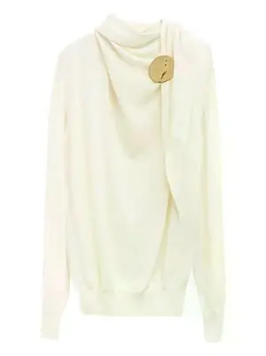 JIL SANDER Draped Sweater - Neutrals