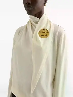 JIL SANDER Draped Sweater - Neutrals