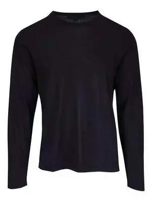 PYA Fine-knit Long-sleeve T-shirt - Black