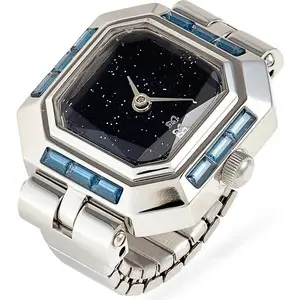 PASCAL Sofia Prism Cocktail Ring Watch - Starry Night