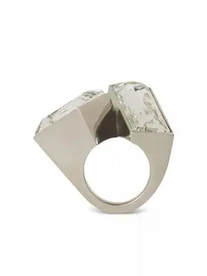 LANVIN Double-stone Brass Ring
