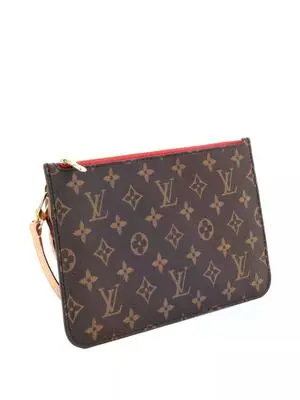 LOUIS VUITTON Neverfull Pochette Monogram Canvas Large Pouch