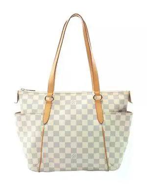 LOUIS VUITTON 2009 Damier Azur Totally Pm Tote Bag - White