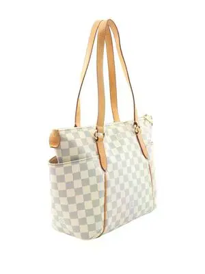 LOUIS VUITTON 2009 Damier Azur Totally Pm Tote Bag - White