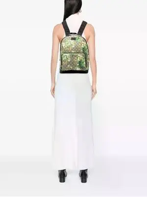 Gucci Medium Gg Supreme Blooms Eden Backpack
