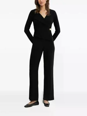 Joseph Ribkoff V-neck Long Sleeve Button Jumpsuit