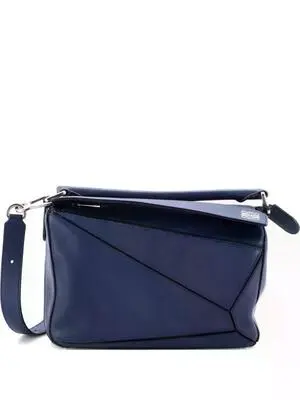 Blue Leather Shoulder Bags