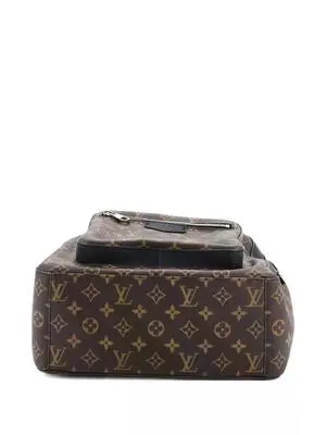 LOUIS VUITTON Josh Macassar Monogram Canvas Backpack - Black