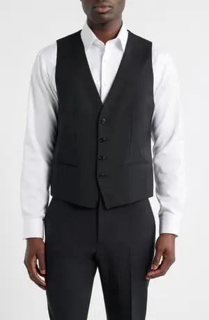Boss Button Detailed Vests For Men