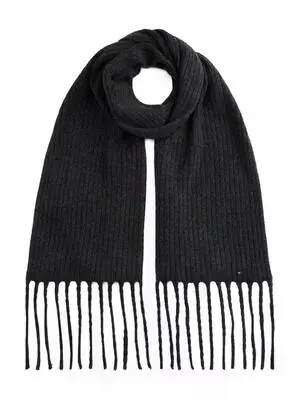 Tommy Hilfiger Fringed Scarf - Black