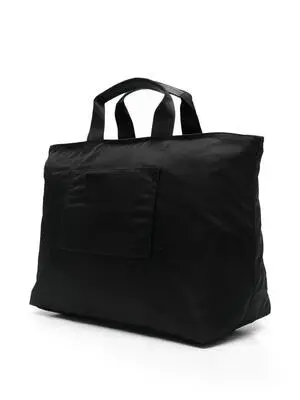 Prada Triangle Logo Tote Bag