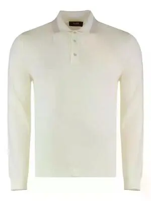 MOORER Long-sleeve Polo Shirt